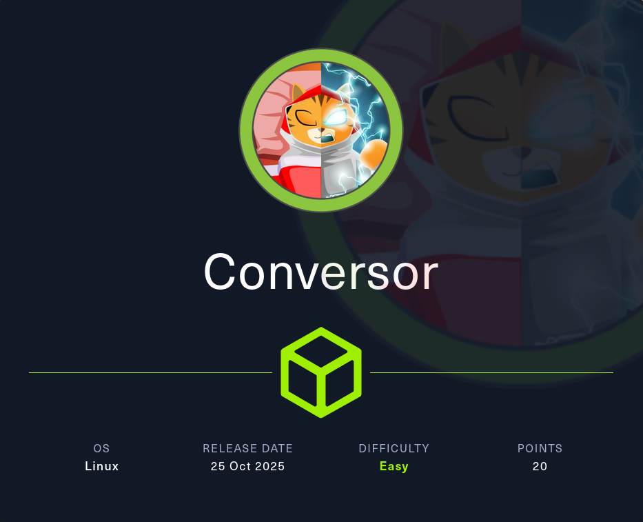 "Conversor" by Hack The Box - An "Easy" Linux Box Writeup · A blog about stuff I do