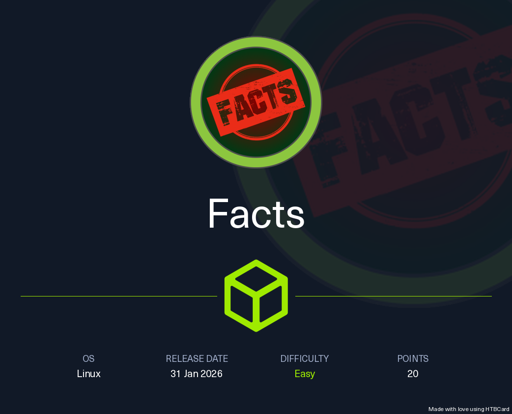 "Facts" by Hack The Box - An "Easy" Linux Box Writeup · A blog about ...